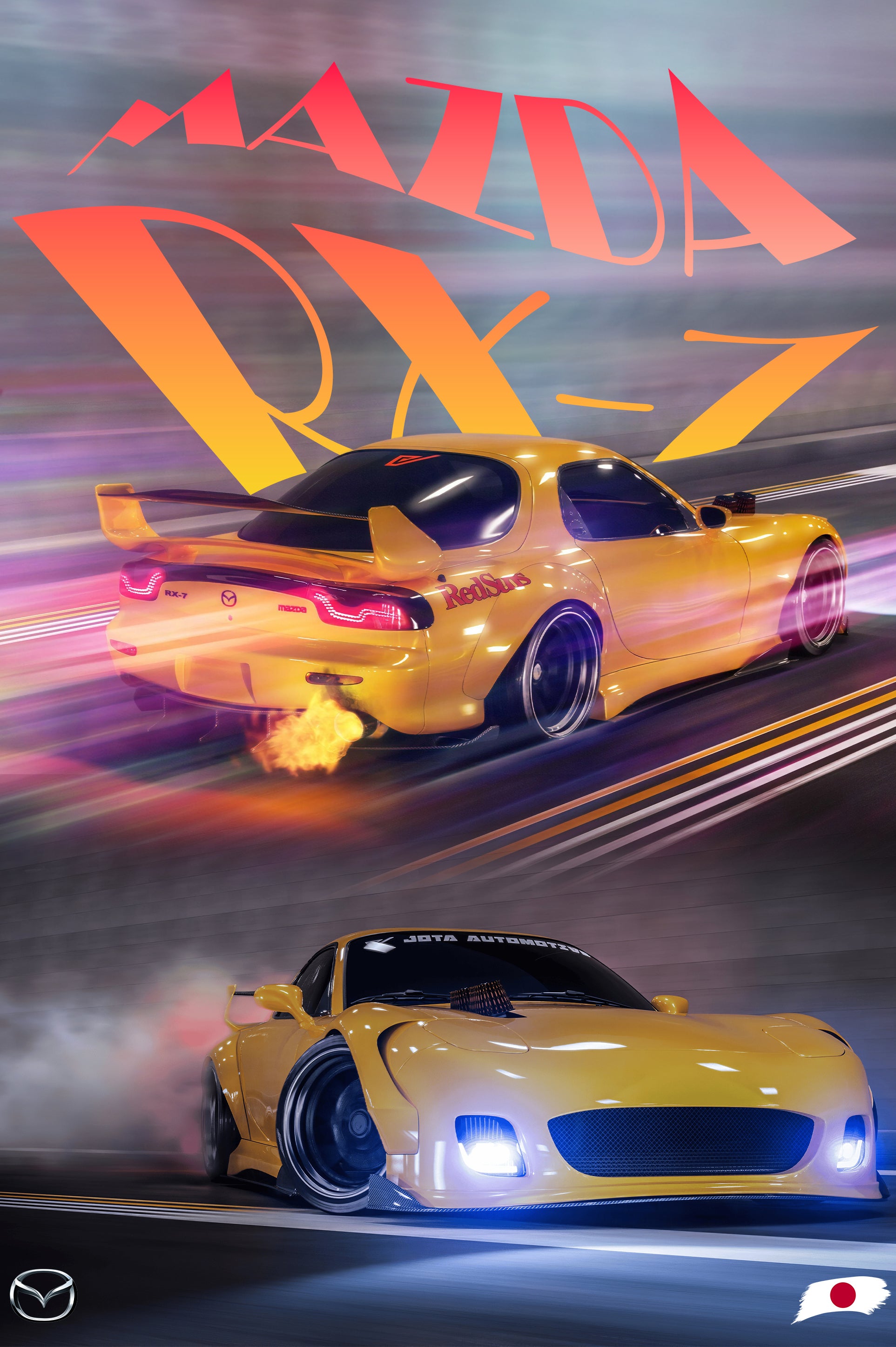 Mazda RX-7 – Rotary Rebellion – Piston Prints